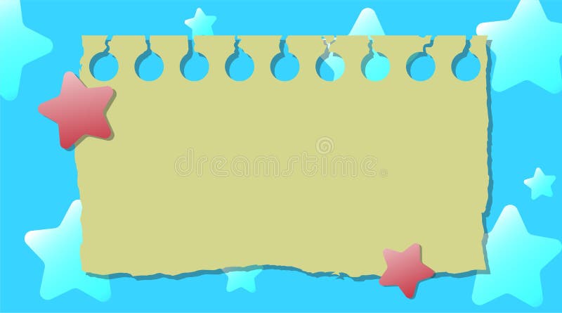 Illustration, Note Paper, Sweet Star Stock Vector - Illustration of ...
