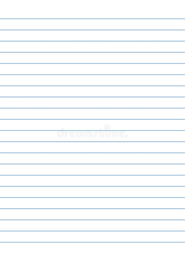 Vector Illustration of Notebook Page with Striped Pattern Stock Vector ...