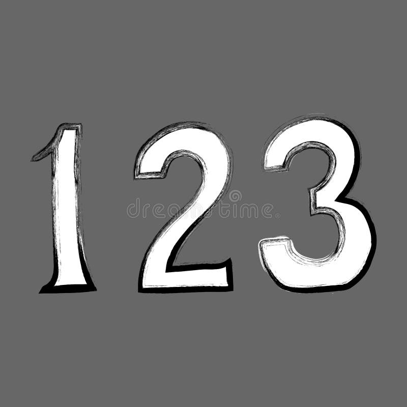 Numbers 1 2 3 One Two Three Stock Illustrations – 358 Numbers 1 2 3 One ...