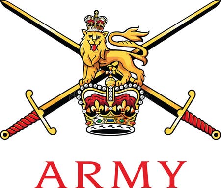 Crest of the British Army stock vector. Illustration of design - 243224825