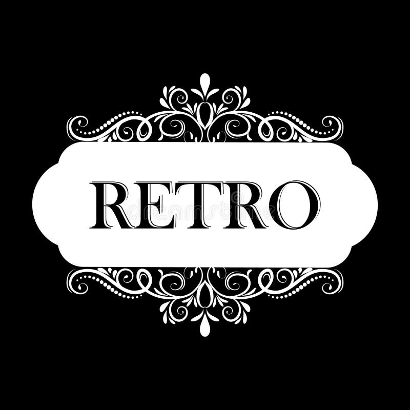 Vector Illustration of Old Style Label Stock Vector - Illustration of ...