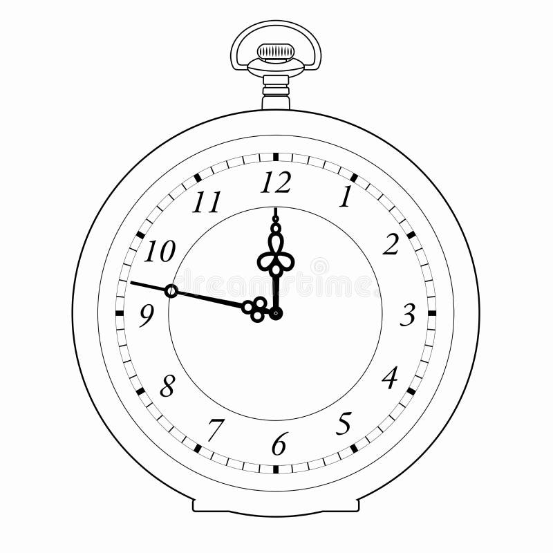 Vector Illustration of Old Watches Stock Vector - Illustration of icon ...