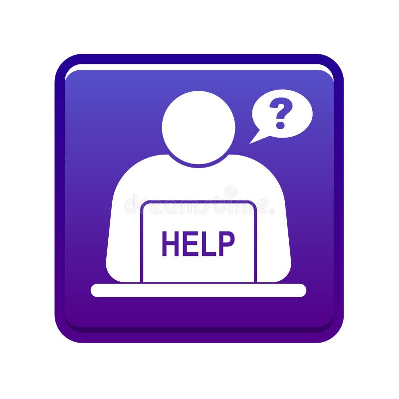 Support button stock vector. Illustration of call, clipart - 121251601