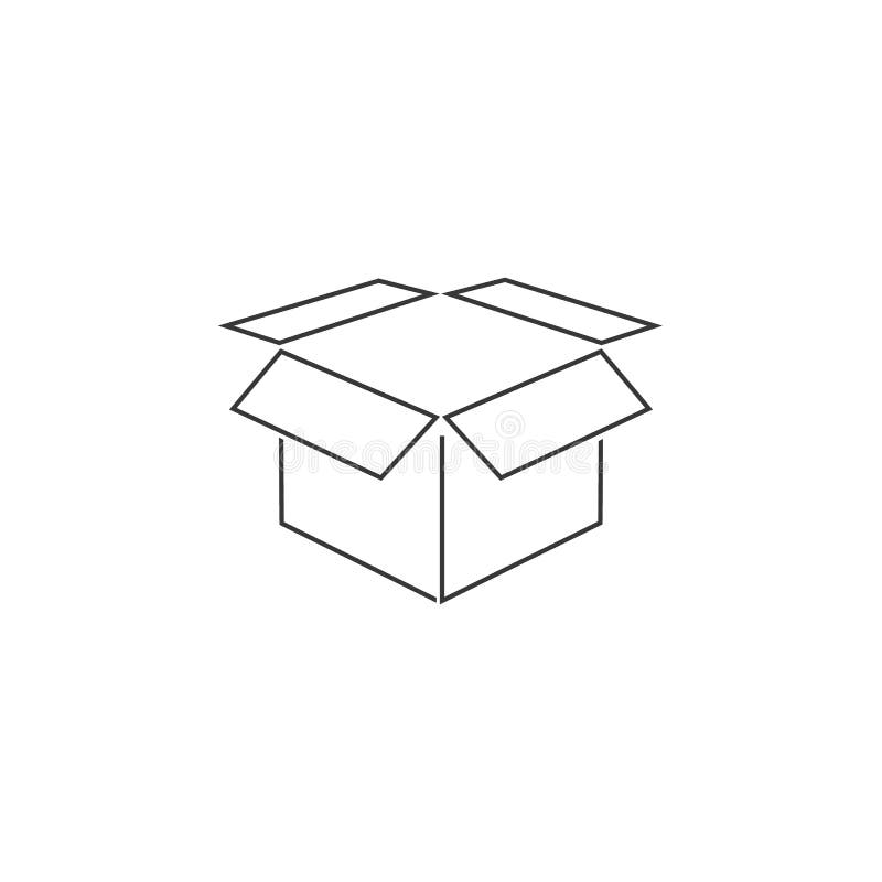 Open Tag Line Icon on White. Vector Stock Vector - Illustration of line ...