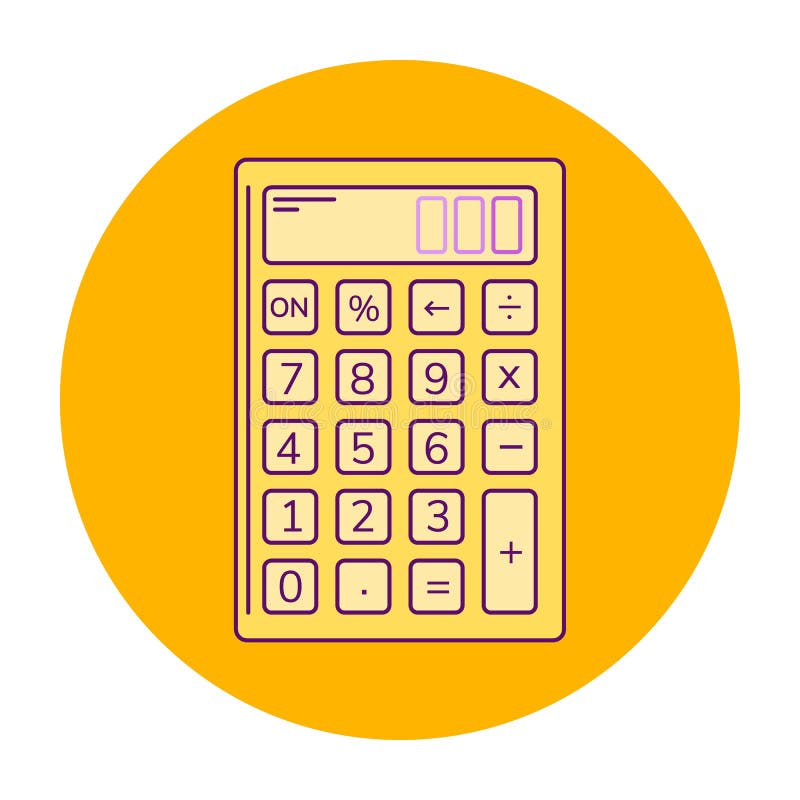 Round Calculator Stock Illustrations – 2,959 Round Calculator Stock ...