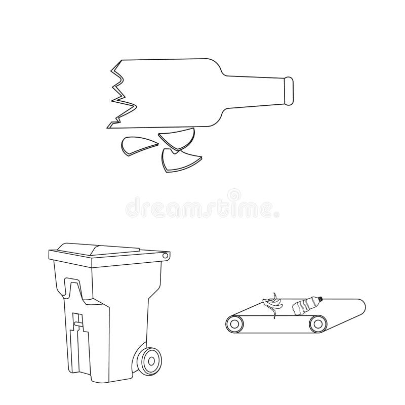 Vector Design of Order and Recycling Logo. Collection of Order and Sort ...