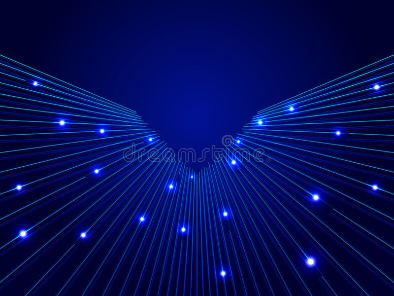 Abstract Lines Circuit Lights Technology Concept Stock Vector ...