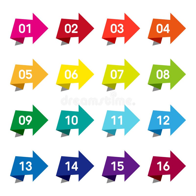 Arrow Set Vector. Set of Design Elements Stock Vector - Illustration of ...