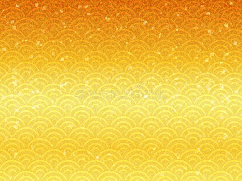 Golden Japanese Pattern Background Image Stock Vector - Illustration of ...