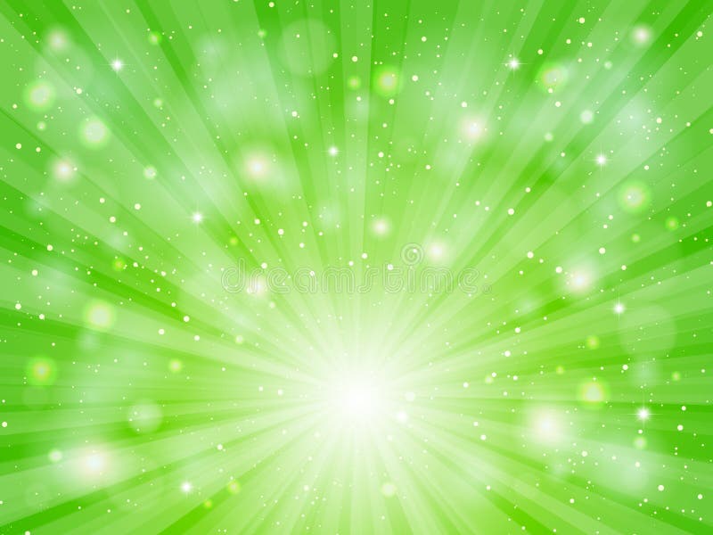 Green Sunburst Background stock vector. Illustration of graphic - 143915198