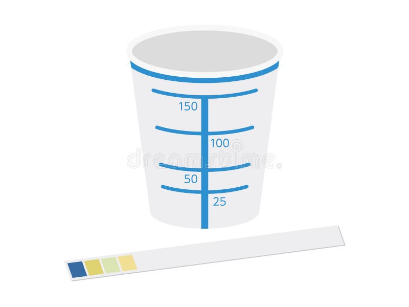 Urine samples for analysis stock vector. Illustration of container ...