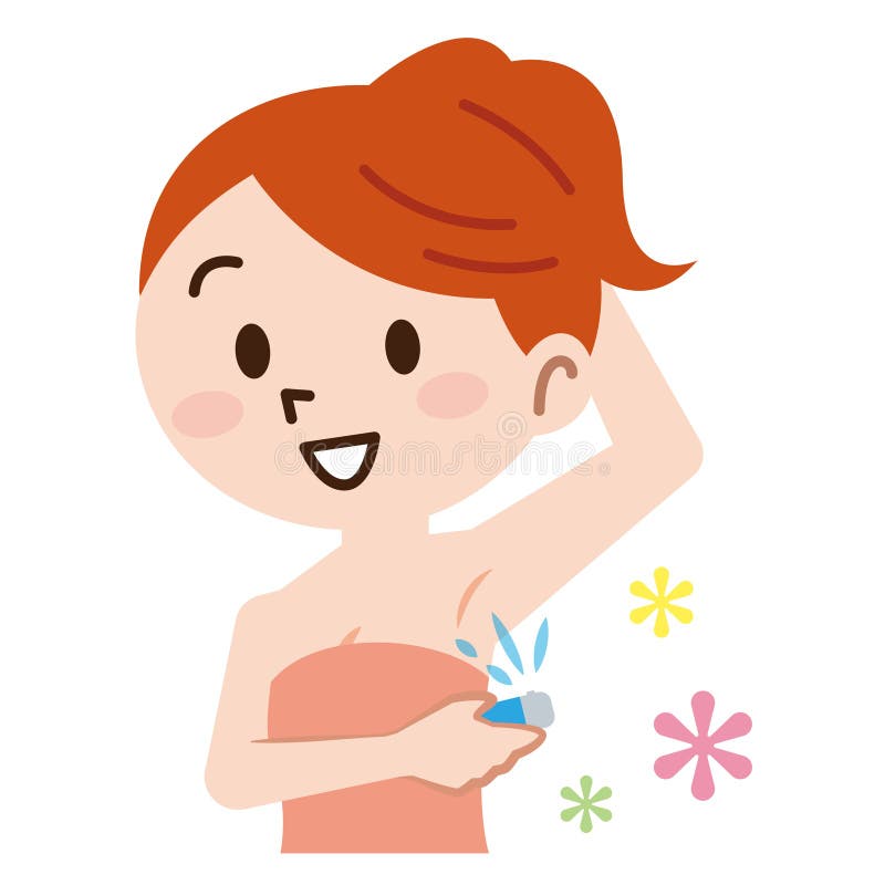 Put On Deodorant Clipart Flower