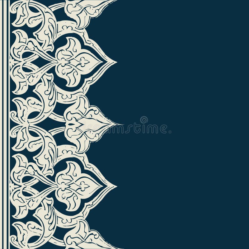 Arabic border stock vector. Illustration of ottoman, persian - 50612402