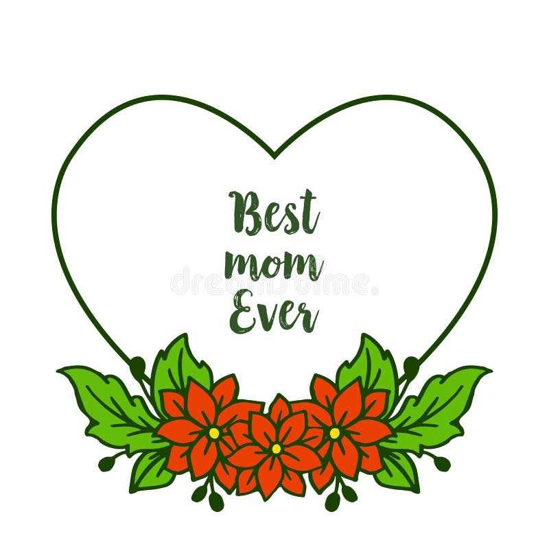 Vector Illustration Ornate Orange Flower Frames with Template of Best ...