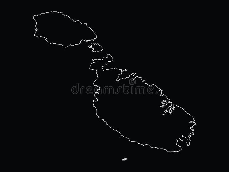 Malta Map Black Outline Stock Illustrations – 336 Malta Map Black ...