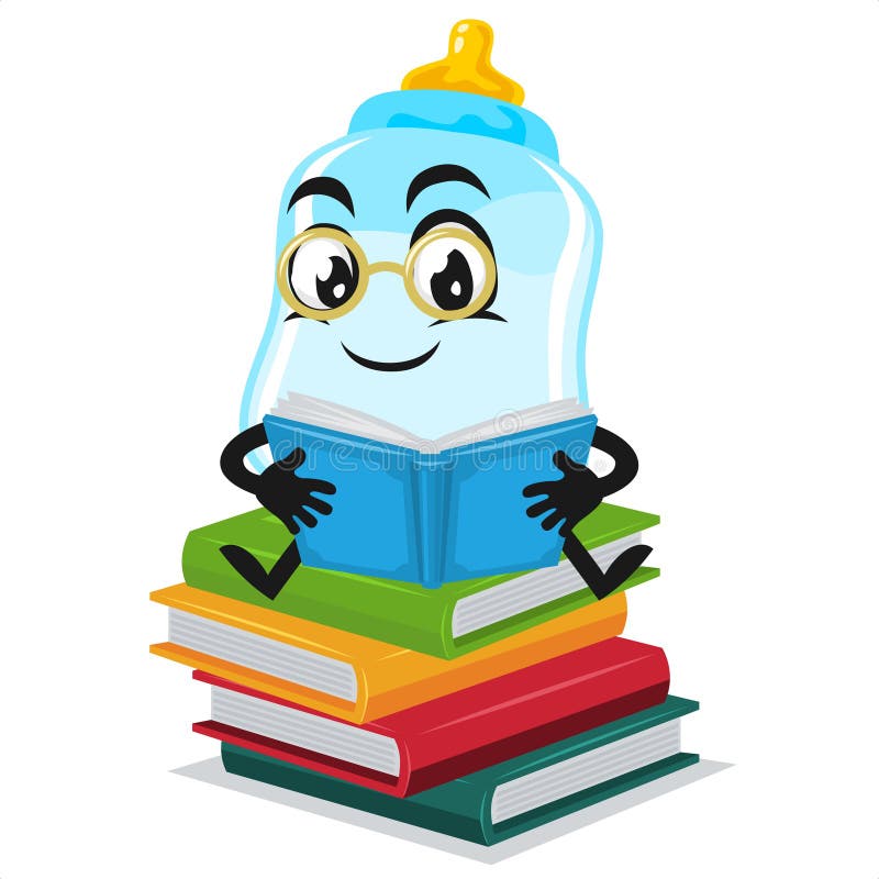 Vector Illustration of Pacifier Mascot or Character Stock Vector ...