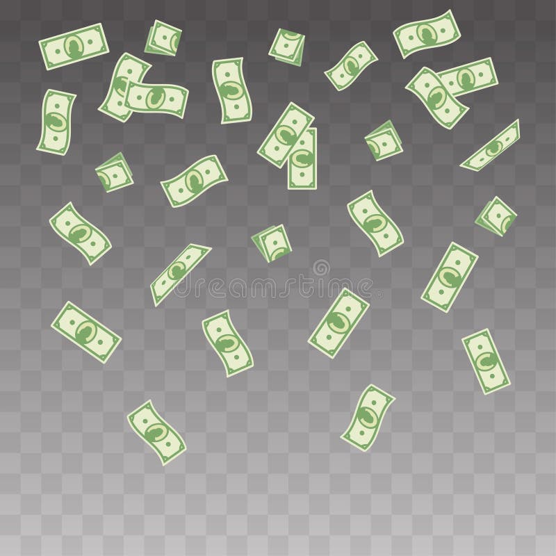 Flying Cash Note Vector Stock Illustrations – 290 Flying Cash Note ...