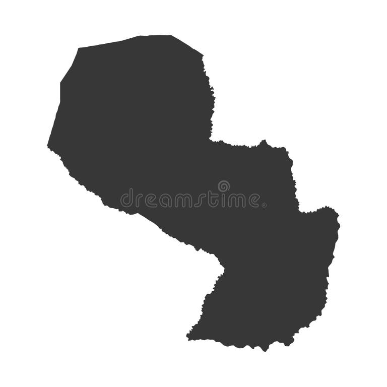 Vector Illustration of Paraguay Map Stock Vector - Illustration of ...