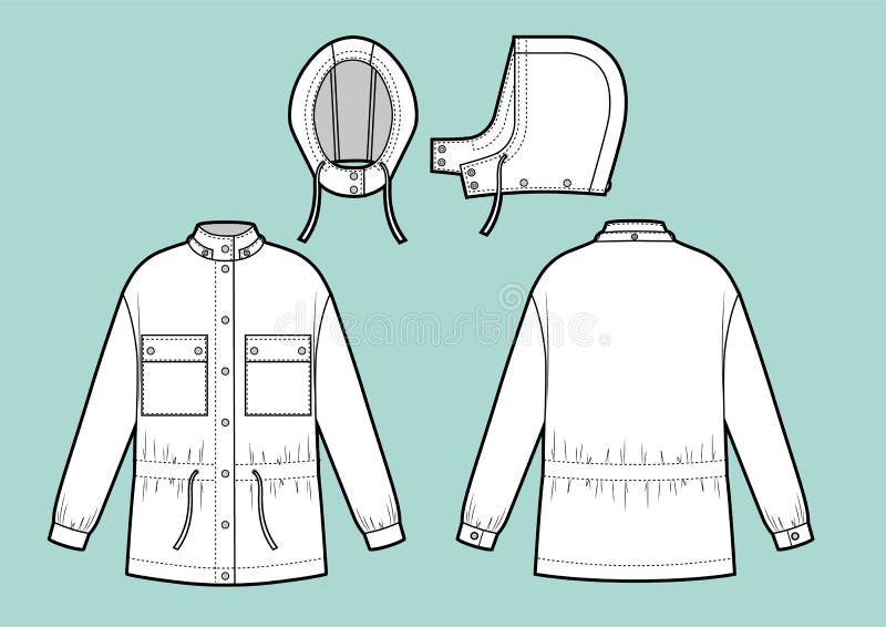 Man Parka Coat Stock Illustrations – 242 Man Parka Coat Stock ...