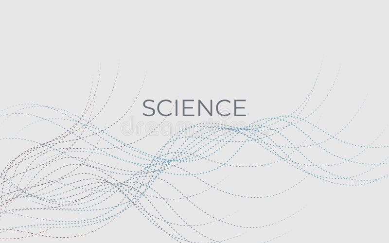 Vector Illustration with Particle Waves on a Science Theme Stock Vector ...