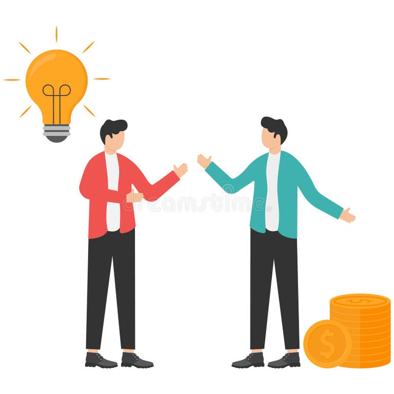 Vector Illustration,partnership Cooperation Exchange of Idea Knowledge ...