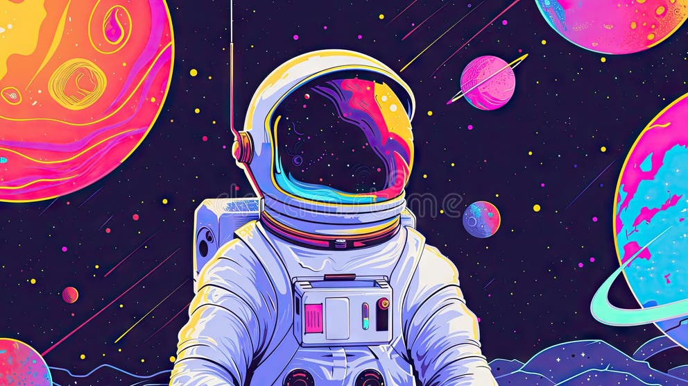Pastel Astronauts Stock Illustrations – 150 Pastel Astronauts Stock ...