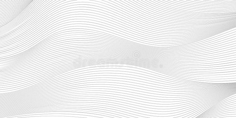 Illustration of the Pattern of Black Lines on White Background Stock ...