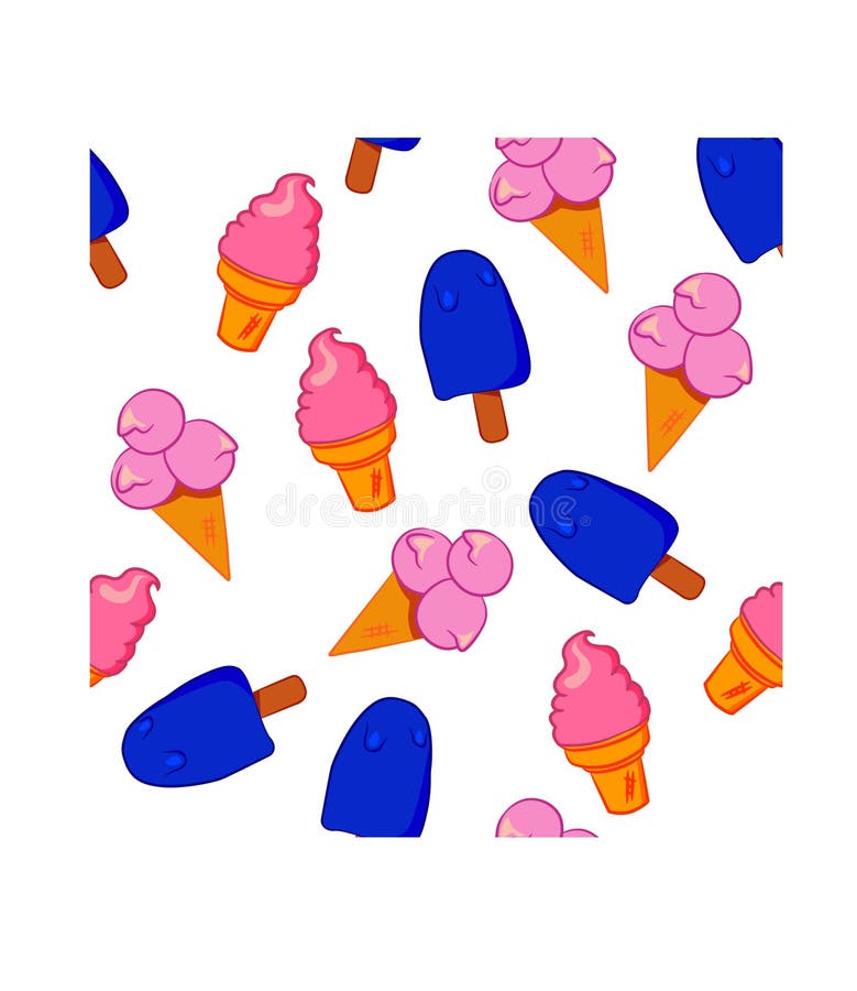 Patten ice cream stock illustration. Illustration of tasty - 114991274
