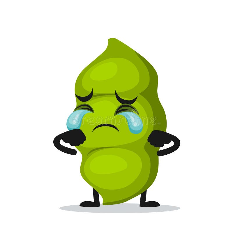 Vector Illustration of Peas Mascot or Character Stock Vector ...