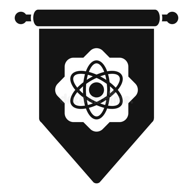 Science Emblem on Pennant Banner Icon Stock Vector - Illustration of ...
