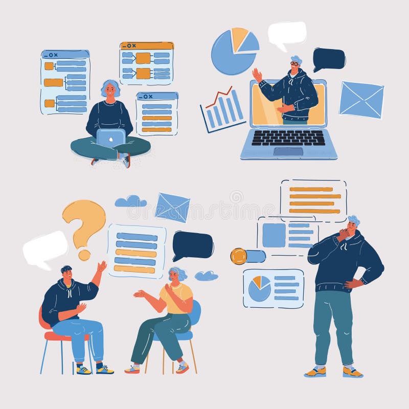 Group Developer Cartoon Stock Illustrations – 637 Group Developer ...