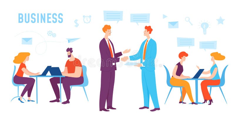 Conference To Resolve the Issue Stock Illustration - Illustration of ...