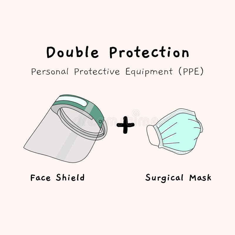 Vector Illustration Personal Protective Equipment Stock Vector ...