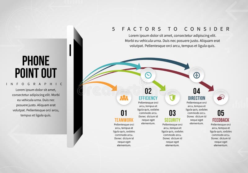 Pin Point Process Infographic Stock Vector - Illustration of chart ...