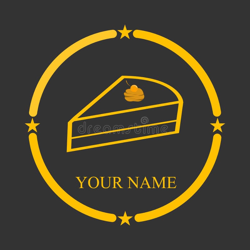 Vector Illustration of Pie Logo Stock Vector - Illustration of fresh ...