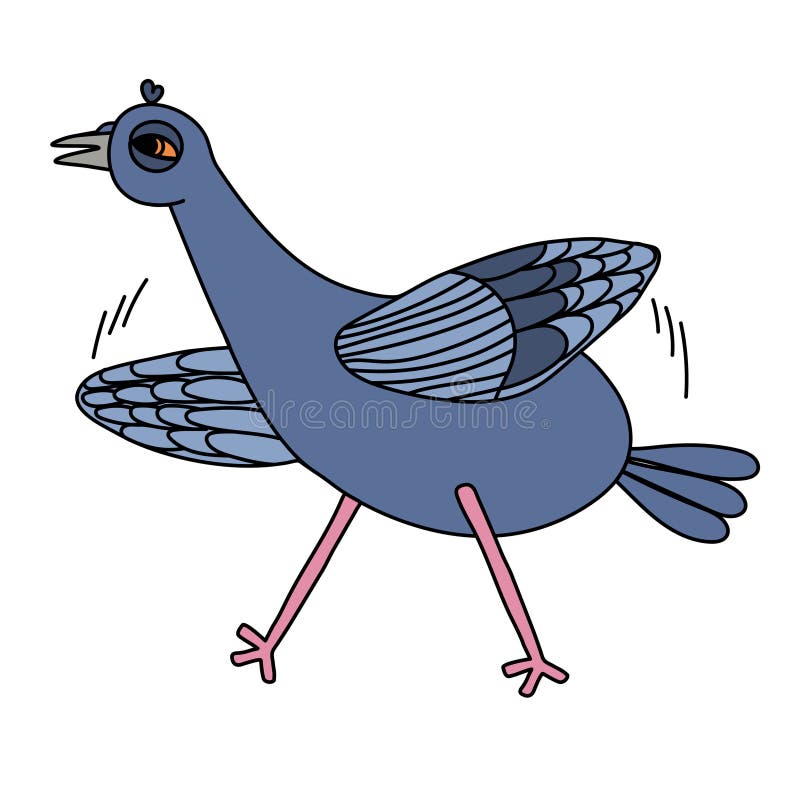 Fast Running Bird Stock Illustrations – 410 Fast Running Bird Stock ...