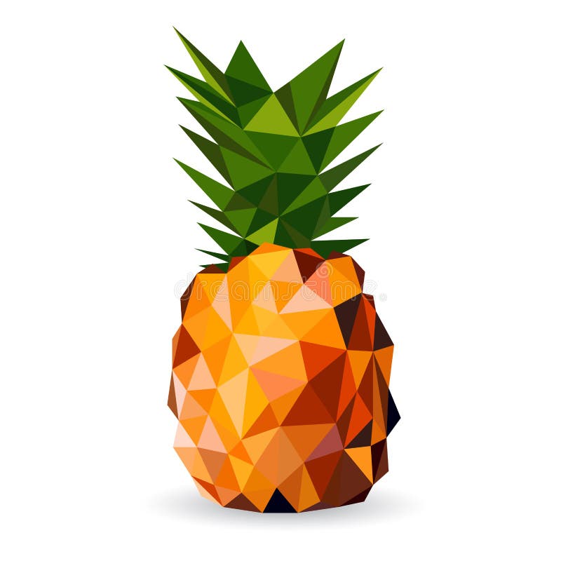 Vector Illustration of a Pineapple Stock Vector - Illustration of ...