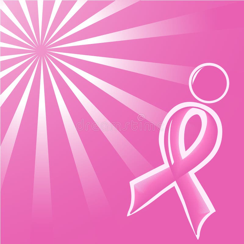Pink Support Ribbon stock vector. Illustration of help - 8711512
