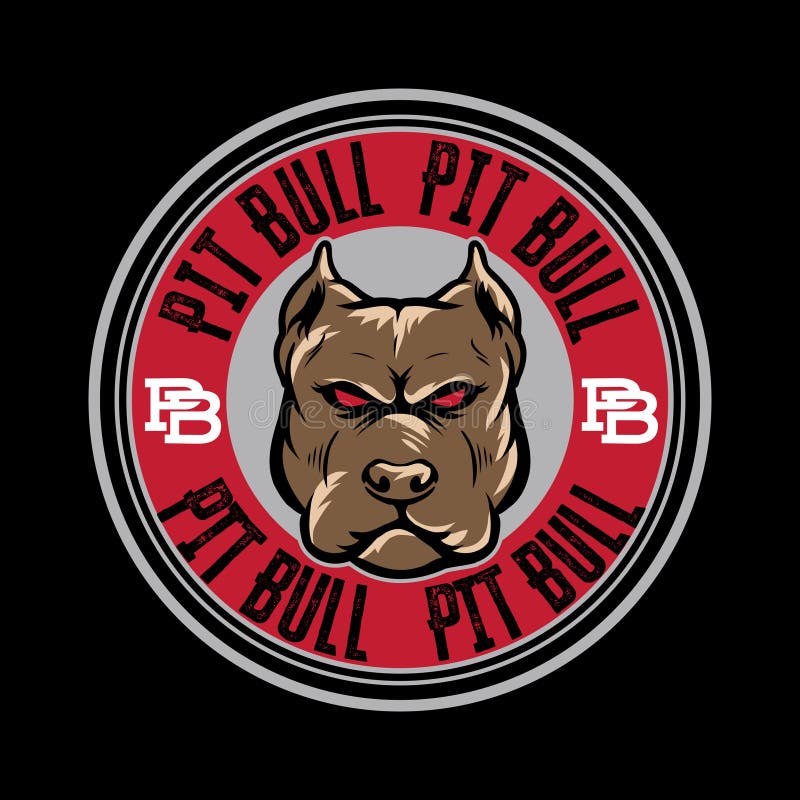 Red Pitbull Logo Full Blooded Incredible Red Shop Nose Pitbull