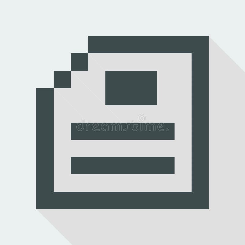 Pixel computer icon stock vector. Illustration of square - 96395274