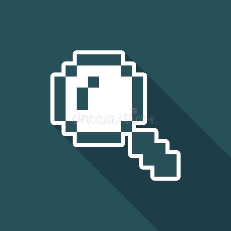 Vector Illustration of Pixel Computer Icon Stock Vector - Illustration ...