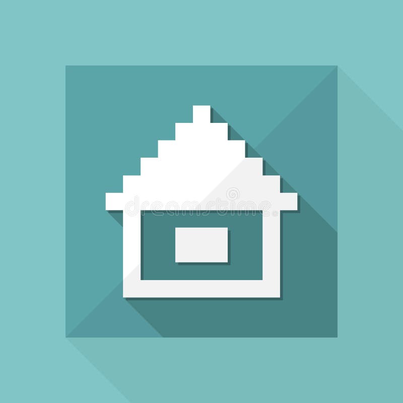 Vector Illustration of Pixel Computer Icon Stock Vector - Illustration ...