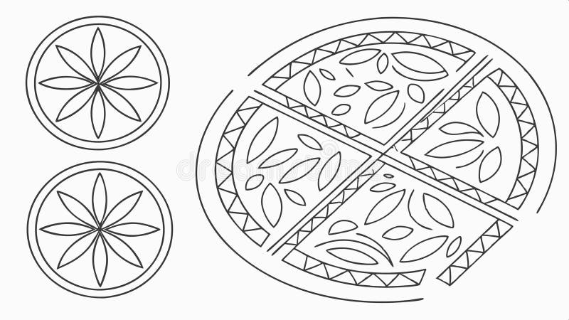 Pizza Slice Pattern, Food and Snack Design Vector Design Generative AI ...