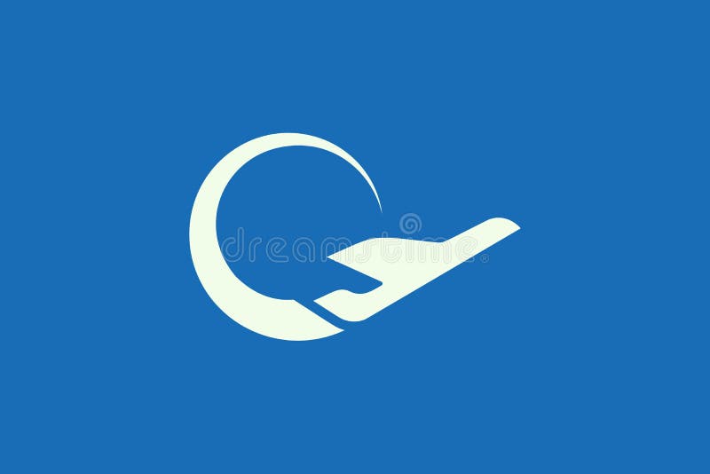 Vector Illustration of Plane Shape Design Stock Vector - Illustration ...