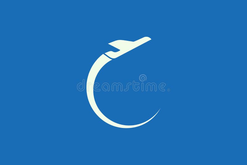 Vector Illustration of Plane Shape Design Stock Vector - Illustration ...