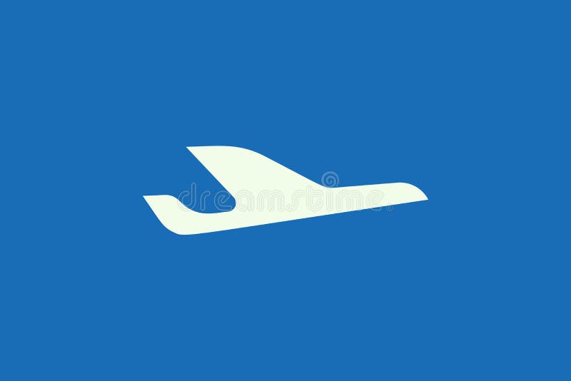 Vector Illustration of Plane Shape Design Stock Vector - Illustration ...