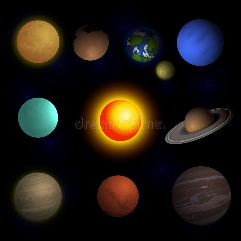 Planets Solar System - Earth Stock Vector - Illustration of earth ...