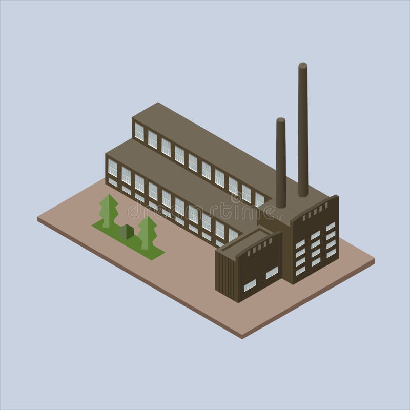 Vector Illustration of the Plant. Isometric Illustration Stock ...