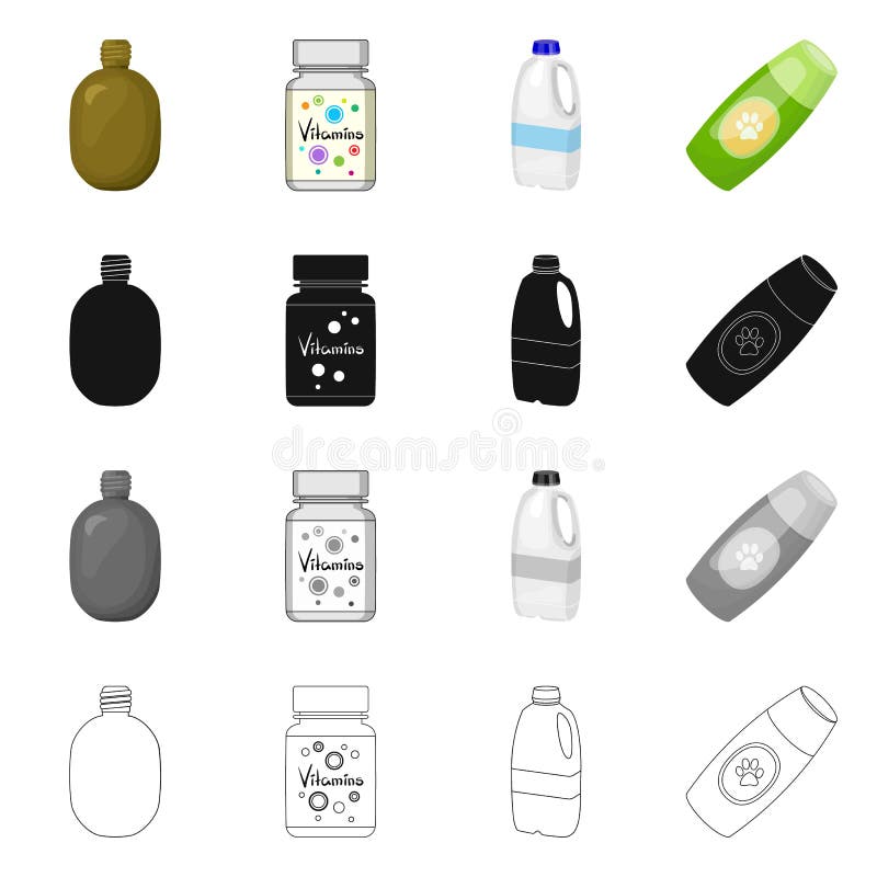 Vector Design of Plastic and Container Logo. Collection of Plastic and ...