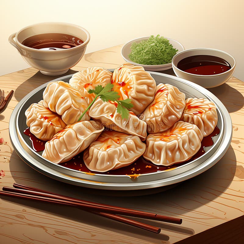 Veg Momos vector stock illustration. Illustration of traditional ...